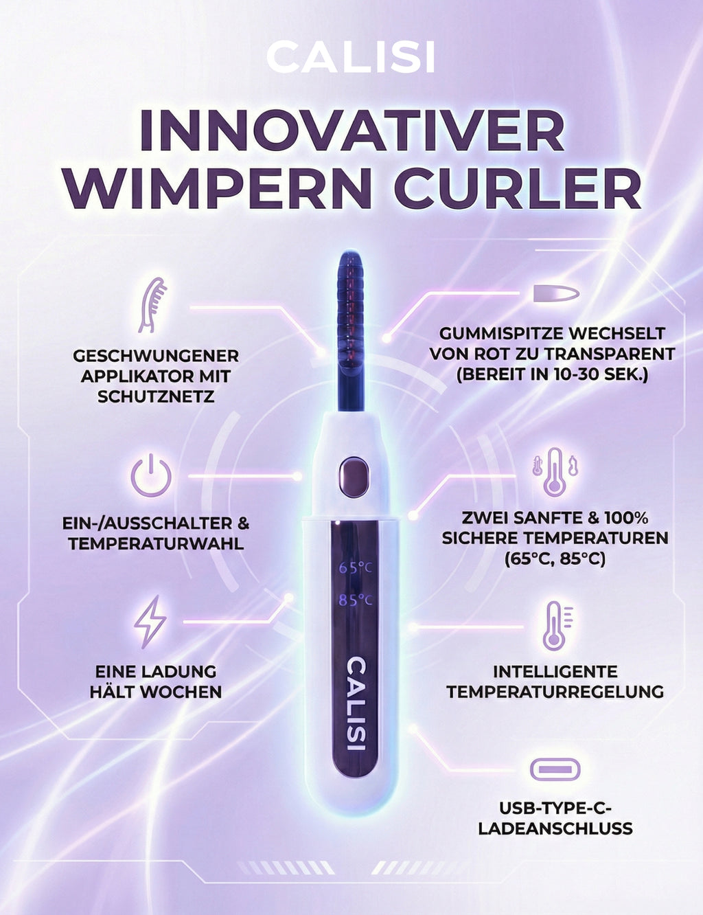 Entdecke den CALISI CURLER™ - der beste Beheizte Wimpern Curler ...
